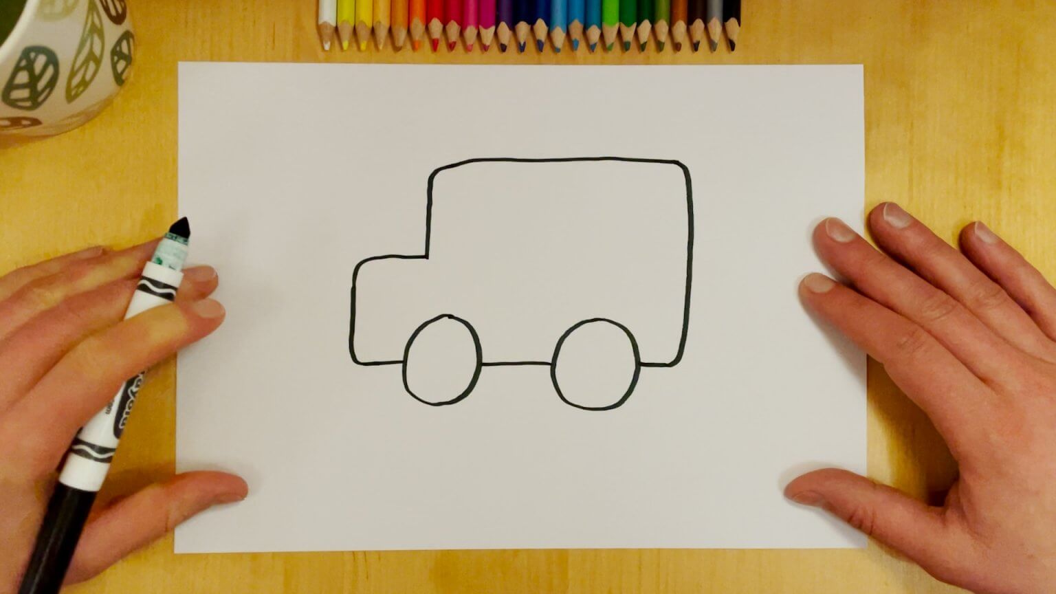 🚌/😡 How to Draw an Easy Optical Illusion for Kids: A Bus/Angry Face