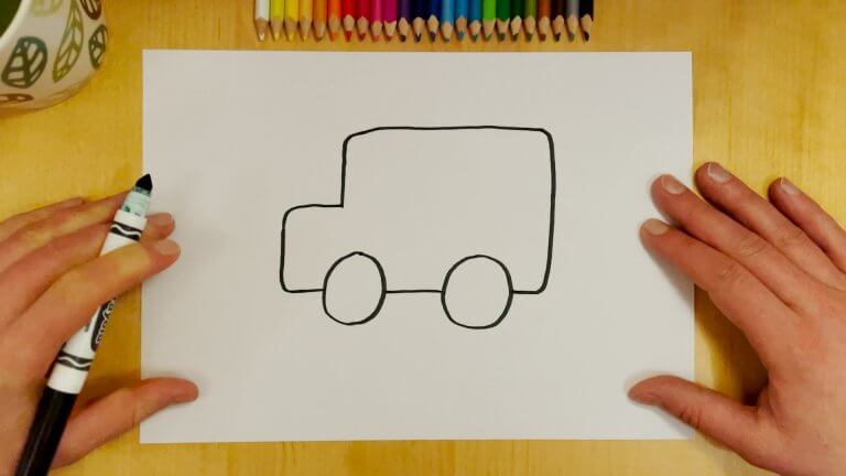 🚌/😡 How to Draw an Easy Optical Illusion for Kids: A Bus/Angry Face