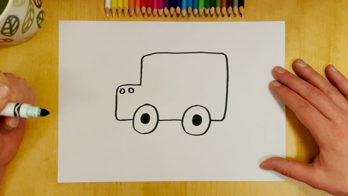 🚌/😡 How to Draw an Easy Optical Illusion for Kids: A Bus/Angry Face