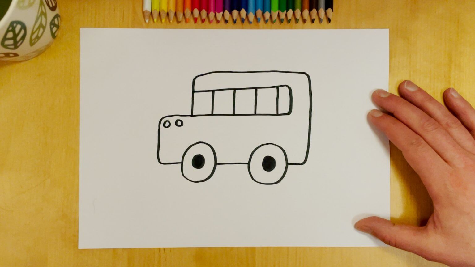 🚌/😡 How to Draw an Easy Optical Illusion for Kids: A Bus/Angry Face