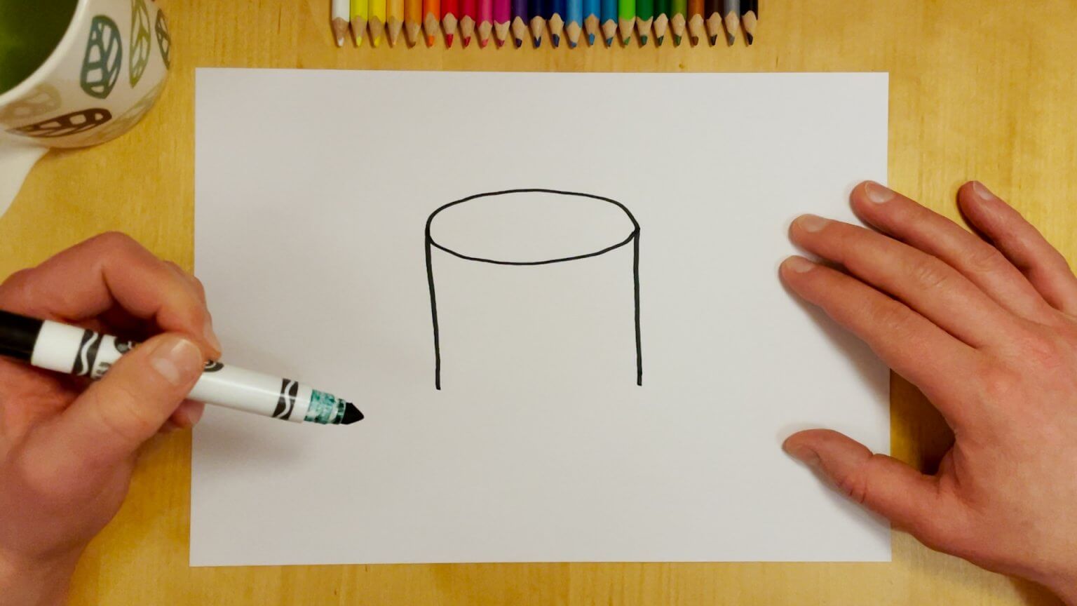 ☕️ How to Draw a 3D Coffee Mug | Easy, Easy Drawing for Kids