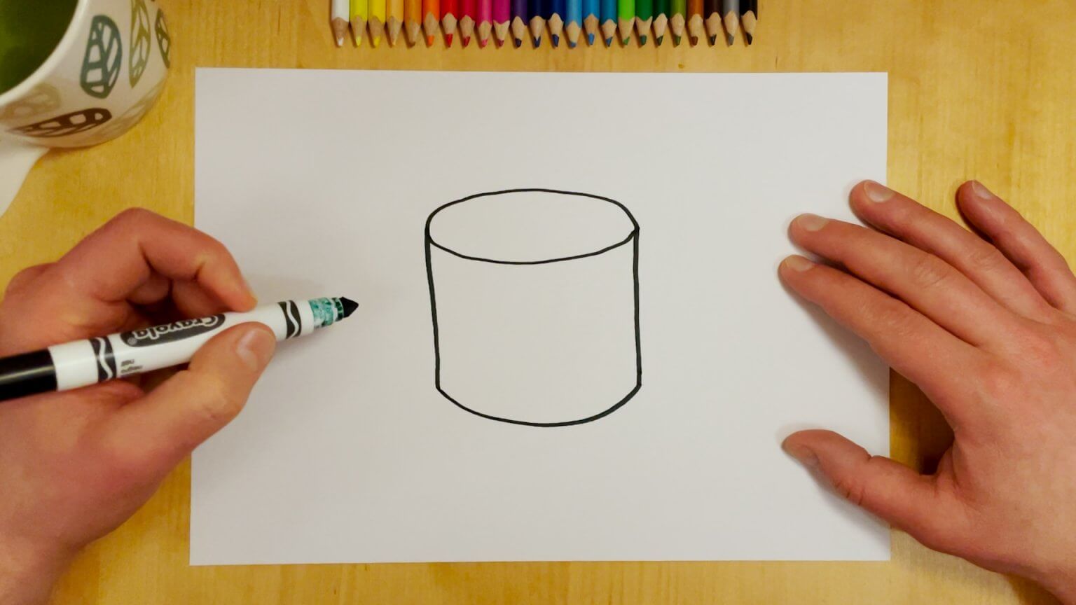☕️ How to Draw a 3D Coffee Mug | Easy Drawing for Kids - Otoons.net