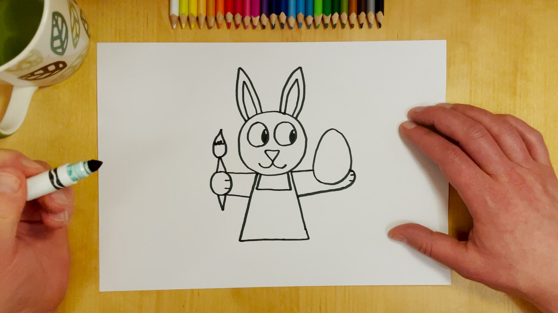🐰 How to Draw the Easter Bunny | Easy, Easy Drawing for Kids