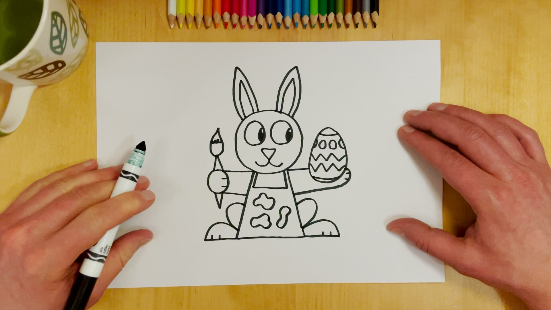🐰 How to Draw the Easter Bunny | Easy, Easy Drawing for Kids