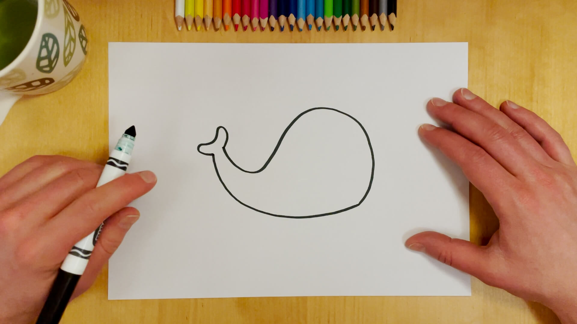 🐘/🐳 How to Draw an Easy Optical Illusion for Kids: An Elephant/Whale