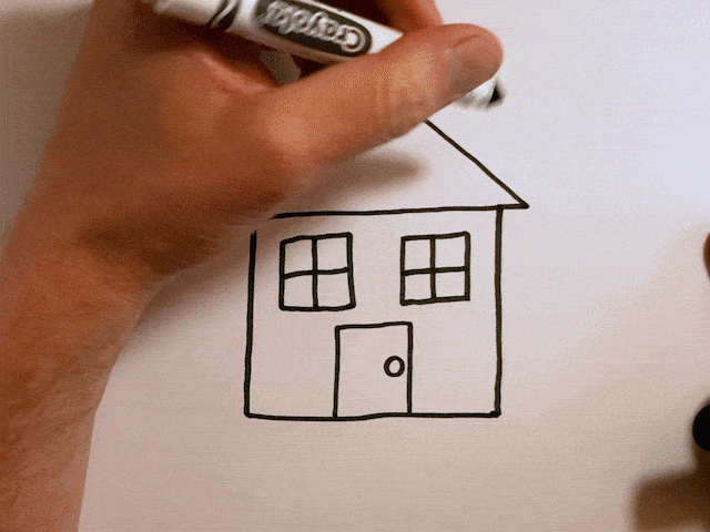 How to Draw a Cute Little House 🏠 Easy Drawing for Kids | Otoons.net
