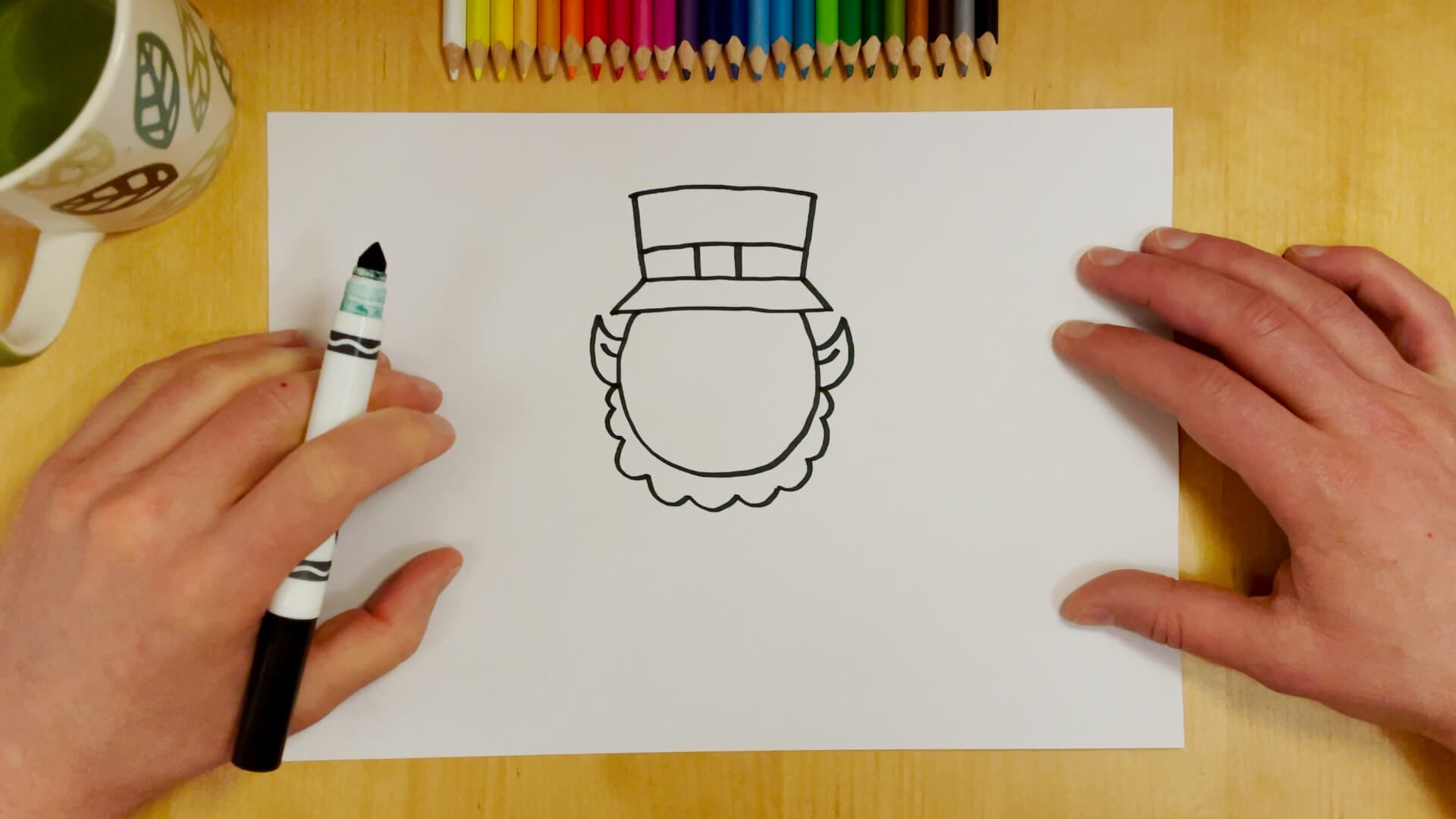 🍀 How to Draw a St. Patrick's Day Leprechaun | Easy, Easy Drawing for Kids