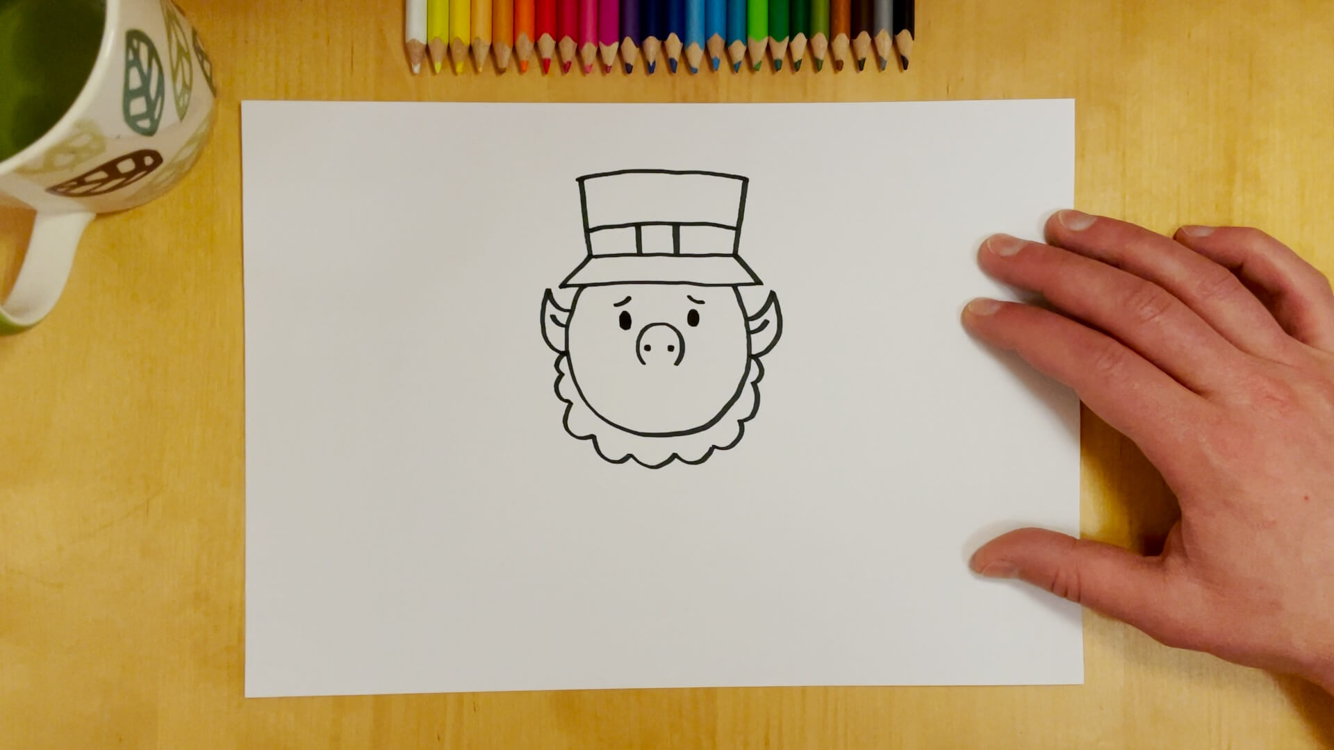 🍀 How to Draw a St. Patrick's Day Leprechaun | Easy Drawing for Kids